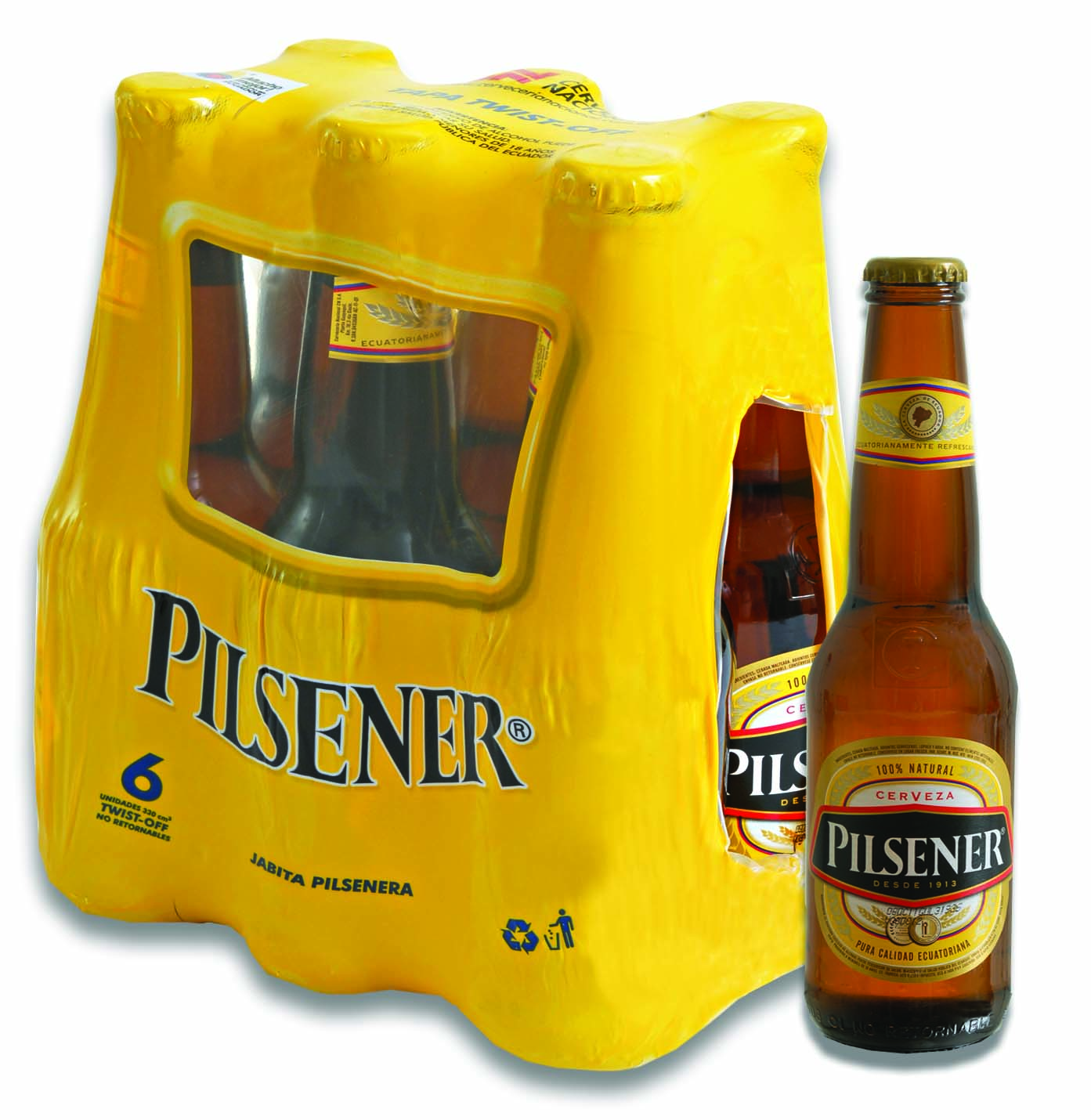 Six Pack Cerveza Pilsener Twist Off - Botella 330ml – Ruta Minimarkets